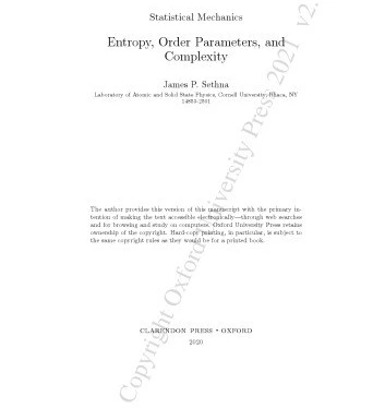 خرید و قیمت دانلود کتاب Statistical mechanics : entropy, order parameters, and complexity ویرایش ...