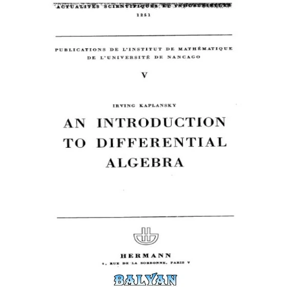 خرید و قیمت دانلود کتاب An Introduction to Differential Algebra | ترب