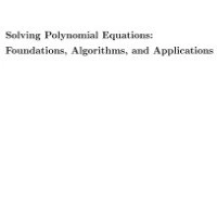 خرید و قیمت دانلود کتاب Solving polynomial equations: Foundations ...