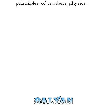خرید و قیمت دانلود کتاب Principles of Modern Physics | ترب