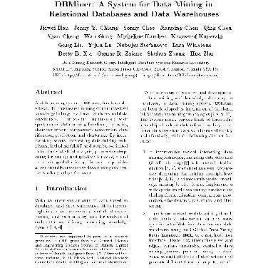 خرید و قیمت دانلود کتاب DBMiner: A System for Data Mining in Relational Databases and Data ...