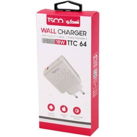 خرید و قیمت شارژر مدل TTC 64 به همراه کابل تبدیل USB-C | ترب