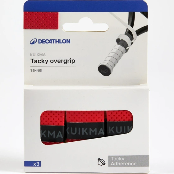 خرید و قیمت اورگریپ تنیس دکتلون کویکما – DECATHLON OVERGRIP Red TACKY ...