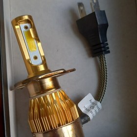 خرید و قیمت هدلایت پایه H4 دوطرفه STCO نور cob زرد ملایم | ترب