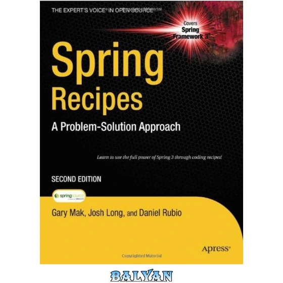 خرید و قیمت دانلود کتاب Spring Recipes: A Problem-Solution Approach, Second Edition | ترب