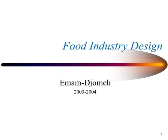 خرید و قیمت پاورپوینت تعاریف و قلمرو طراحی کارخانه Food Industry Design ...