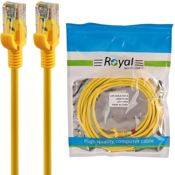 خرید و قیمت کابل شبکه Royal Cat5 3m | ترب