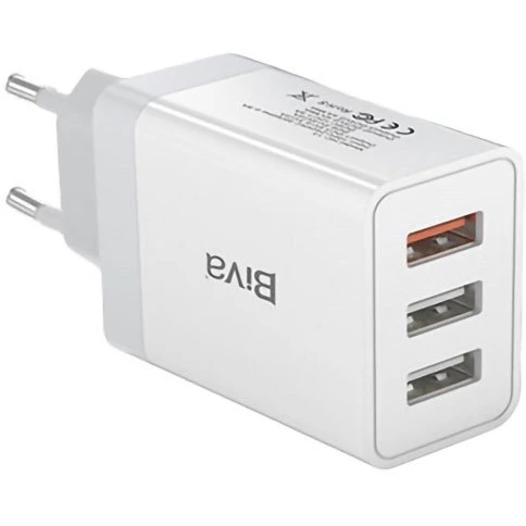 خرید و قیمت کلگی فست شارژ Biva HC-13 3Port 3A QC3.0 30W | ترب