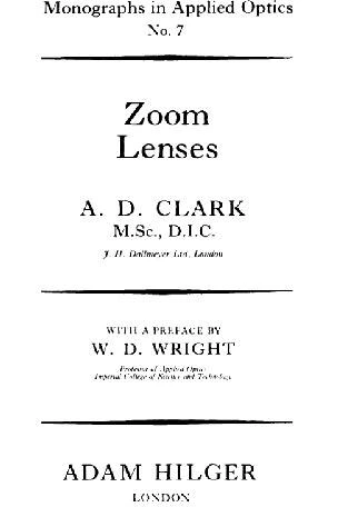 خرید و قیمت دانلود کتاب Zoom Lenses 1973 | ترب