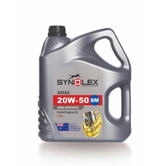 خرید و قیمت روغن موتور بنزینی سینولکس نیمه سینتتیک 20W50 SM حجم 4لیتر | ترب
