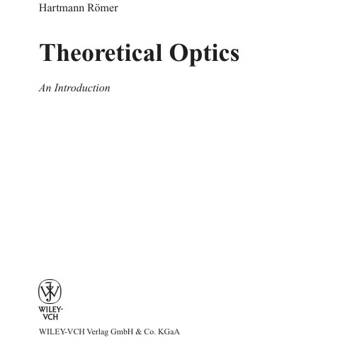 خرید و قیمت کتاب Theoretical Optics: An Introduction (نسخه کامل) | ترب
