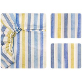 خرید و قیمت سرویس ملحفه آدنو مدل راه راه کد FI11 دونفره 3تکه | ترب