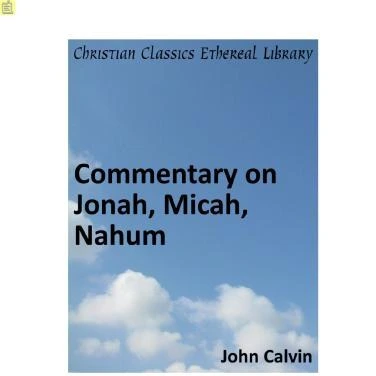 خرید و قیمت دانلود کتاب Commentary on Jonah, Micah, Nahum | ترب