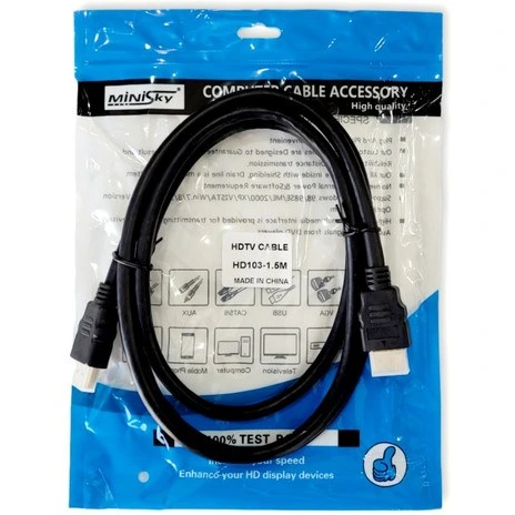 خرید و قیمت کابل HDMI یک متر و نیم pvc پکدار MINISKY | ترب