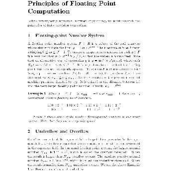 خرید و قیمت دانلود کتاب Principles of floating point computation | ترب