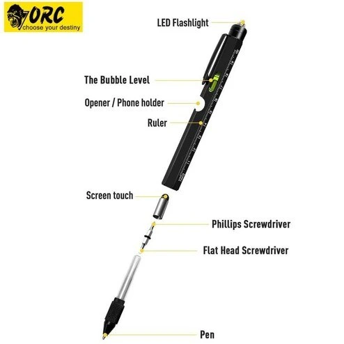 خرید و قیمت خودکار 9 کاره مهندسی مدل Orc tool دارای قلم لمسی | ترب