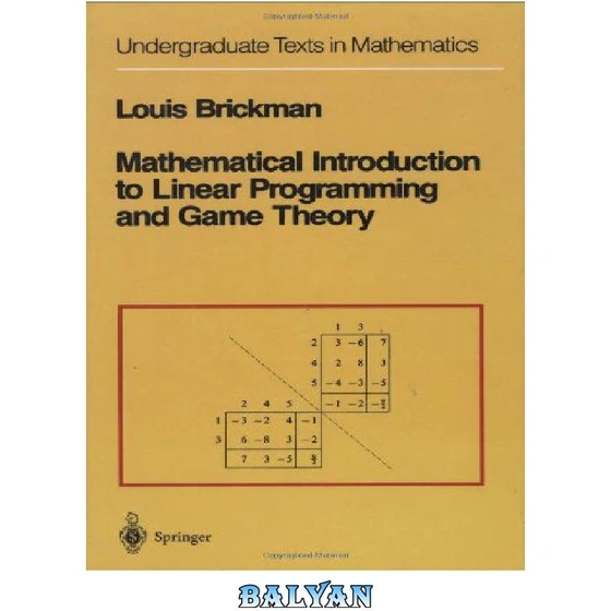 خرید و قیمت دانلود کتاب Mathematical Introduction To Linear Programming And Game Theory ترب