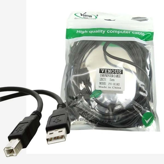 خرید و قیمت کابل پرینتر ۳ متری نویزگیردار Venous PV-K181 | ترب