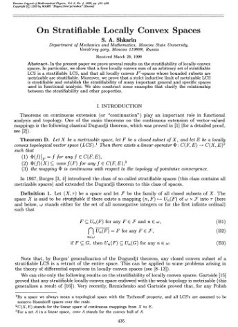 خرید و قیمت دانلود کتاب On stratifiable locally convex spaces 1999 | ترب