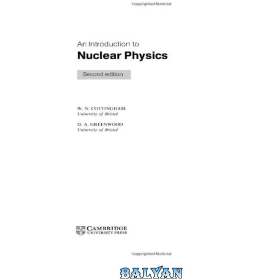 خرید و قیمت دانلود کتاب An Introduction to nuclear physics ا مقدمه ای ...