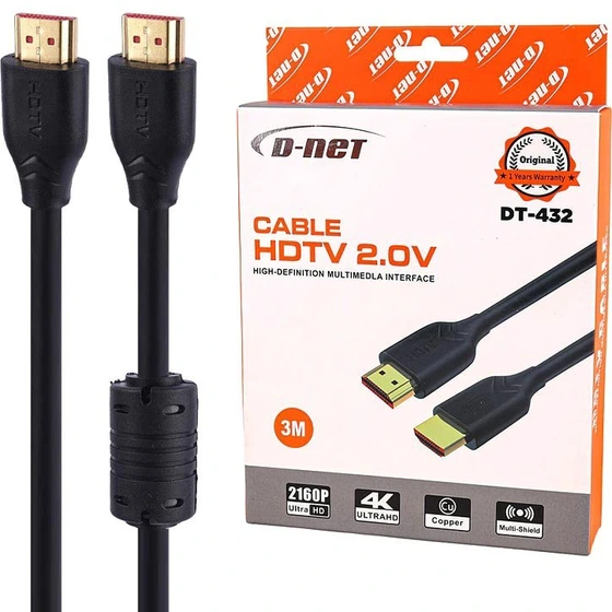خرید و قیمت کابل D-Net DT-432 HDMI 4K 3m | ترب