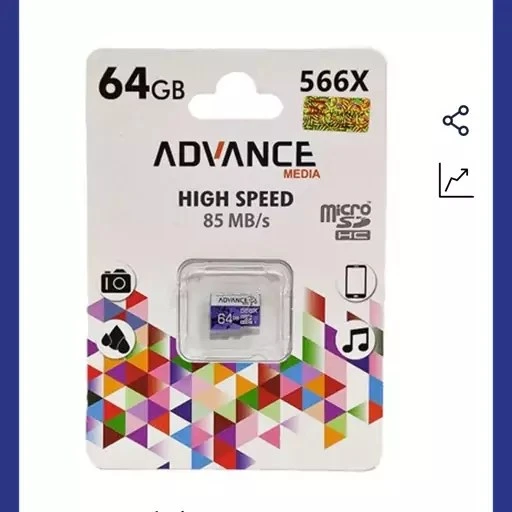 خرید و قیمت مموری ادونس مدیا 64 گیگابایت کلاس 10 HC مدل 566X | ترب