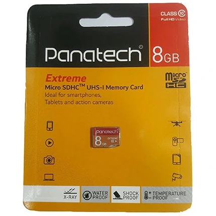 خرید و قیمت کارت حافظه میکرو 8 گیگ پاناتک Panatech Extreme 30MBps | ترب