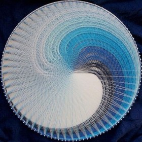 خرید و قیمت تابلو میخ و نخ مدل ماندالا 3 بعدی طرح موج دریا کد SAM-0033 | ترب