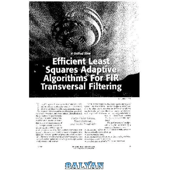 خرید و قیمت دانلود کتاب Ieee Signal Efficient Least Squares Adaptive Algorithms For Fir