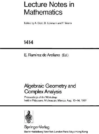 خرید و قیمت دانلود کتاب Algebraic Geometry and Complex Analysis 1990 | ترب