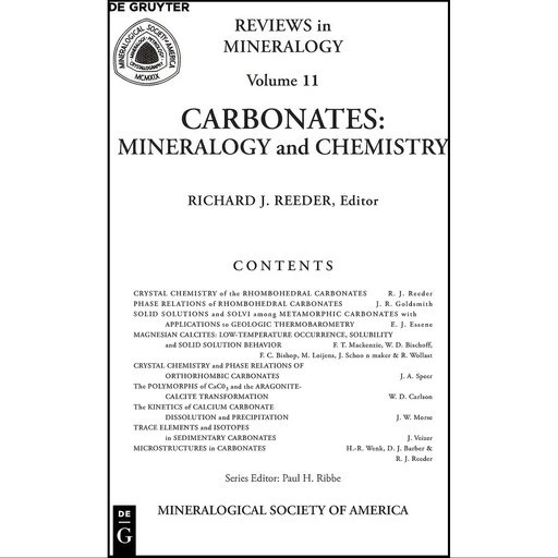 خرید و قیمت کتاب زبان اصلی Carbonates اثر Richard J Reeder | ترب