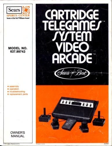خرید و قیمت دانلود کتاب Sears Cartridge Telegames System Video Arcade ...