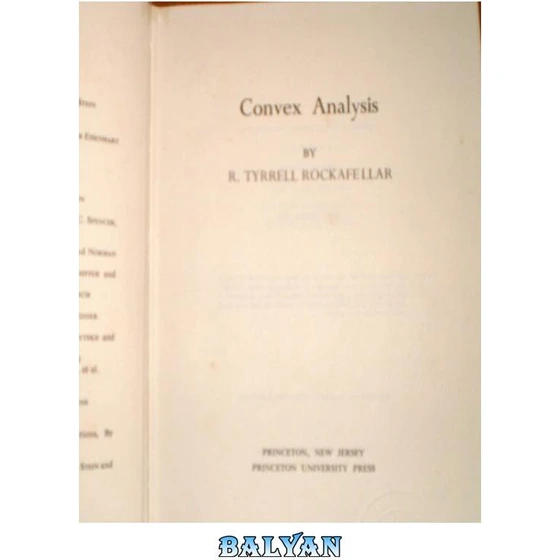 خرید و قیمت دانلود کتاب Convex Analysis ترب