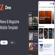 خرید و قیمت قالب مجله ای و خبری موبایل Zirex | ترب