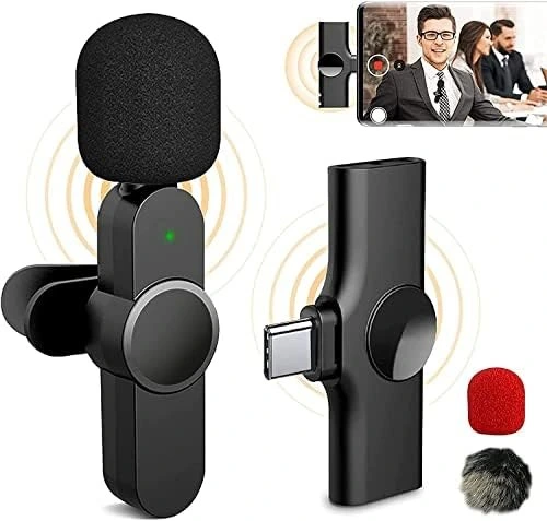 خرید و قیمت Wireless Microphone compatible with type C interface mobile ...