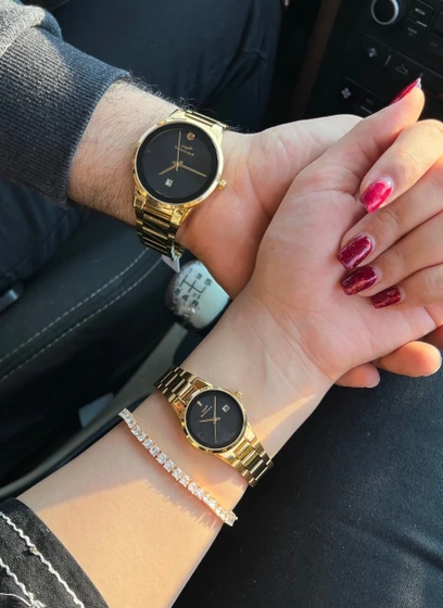 خرید و قیمت ساعت Swistrackمردانه بلک گلد | ترب