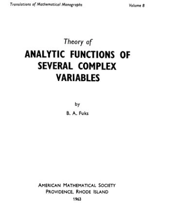 خرید و قیمت دانلود کتاب Introduction to the theory of analytic functions of several complex ...