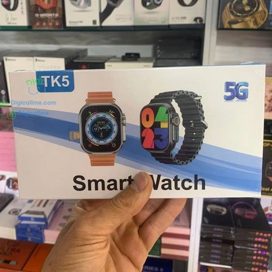 خرید و قیمت (فروش عمده) ساعت هوشمند سیمکارت خور و دوربین دار مدل TK5 ULTRA 5G | ترب