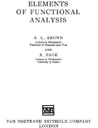 خرید و قیمت دانلود کتاب Elements of functional analysis 1970 | ترب