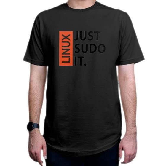 خرید و قیمت تیشرت برنامه نویسی طرح Linux just sudo it | ترب