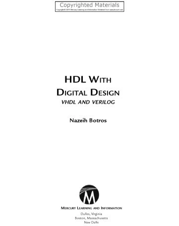 خرید و قیمت دانلود کتاب HDL with digital design : VHDL and Verilog ...