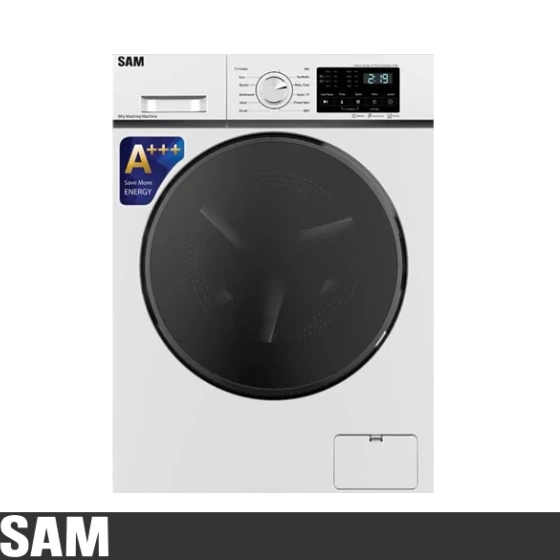 خرید و قیمت ماشین لباسشویی سام 8 کیلویی مدل UN-Q1435 W | ترب