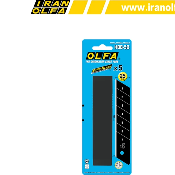 خرید و قیمت تیغ فوق بزرگ فولادی 25mm اُلفا (OLFA) ژاپن - مدل HBB-5B | ترب