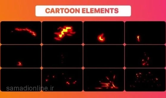 خرید و قیمت Motion Array – Fire Elements Pack 89617 | ترب