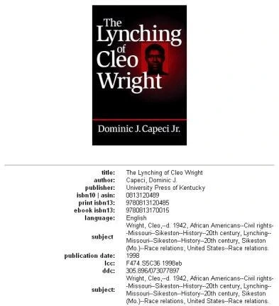 خرید و قیمت دانلود کتاب The lynching of Cleo Wright First Edition | ترب