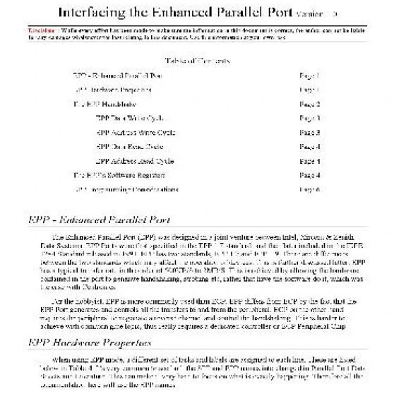 خرید و قیمت دانلود کتاب Interfacing The Enhanced Parallel Portv10 ترب
