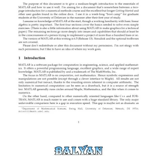 خرید و قیمت دانلود کتاب Crash course in Matlab | ترب