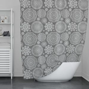 خرید و قیمت پرده حمام دلفین مدل GU-2882 سایز 180x200سانتی متر | ترب