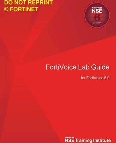خرید و قیمت دانلود کتاب Fortinet FortiVoice Lab Guide for FortiVoice 6. ...