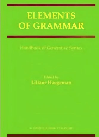 خرید و قیمت دانلود کتاب Elements of Grammar:: Handbook of Generative ...